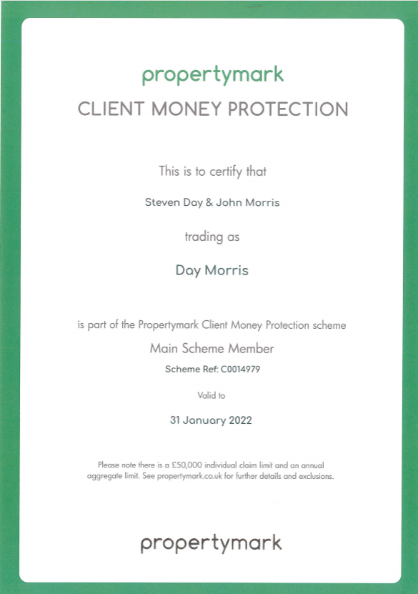Propertymark - Client Money Protection - Day Morris
